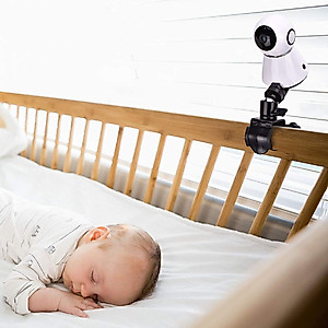 HelloCreate Baby Monitor Camera Bracket, 360 Degrees Rotatable Stable Camera Mount Bracket Baby Monitor Camera Mount Bracelet