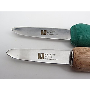 UJ Ramelson Co 2 R Murphy New Haven Oyster Knife Shucker Seafood Tools Wood & Commercial Grade Handles
