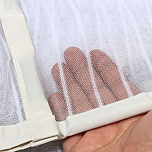 innotree Upgraded Magnetic Screen Door with 36 Magnets Heavy Duty Mesh Curtain, Fits Doors Up to 38"x82", Hands Free Dogs Cats Pet Friendly Door Screen, White