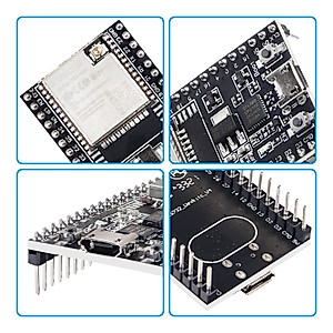 Alinan 4pcs ESP32-DevKitC Core Board ESP32 Development Board ESP32-WROOM-32U WiFi Bluetooth Development Board for Arduino IDE(ESP32-WROOM-32U)