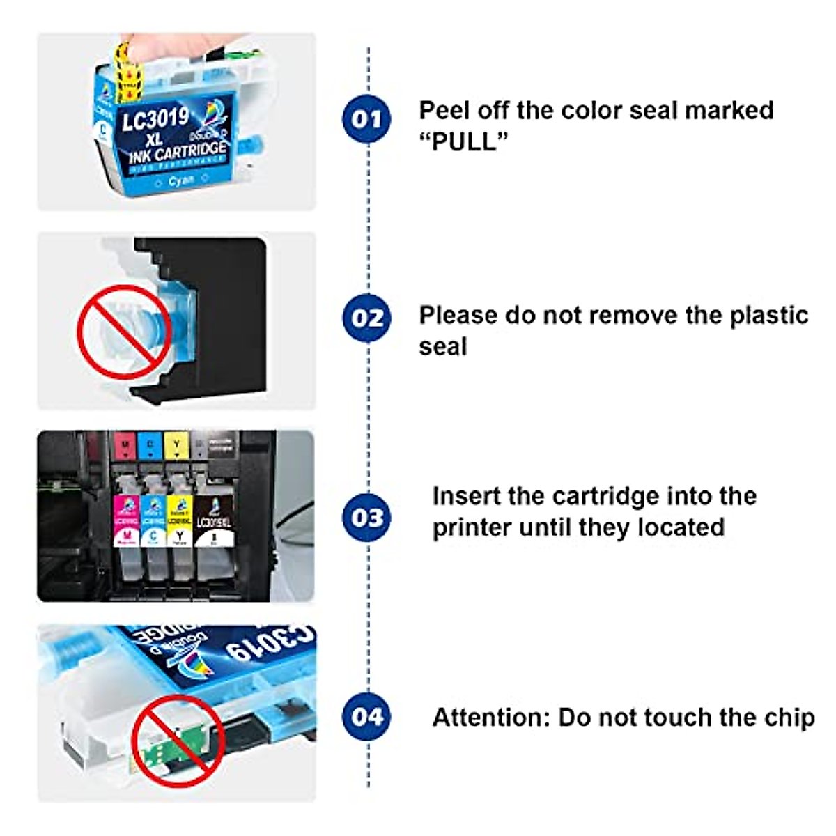 DOUBLE D Compatible Ink Cartridge Replacement for Brother LC3019 LC3019 XXL Super High Yield, Work on Brother MFC-J6930DW MFC-J6530DW MFC-J5330DW MFC-J6730DW (2 Black 1 Cyan 1 Magenta 1 Yellow, 5Pack)
