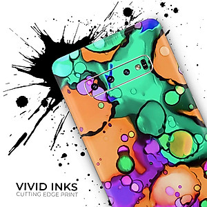 DesignSkinz Blurred Abstract Flow V52 Protective Vinyl Decal Wrap Skin Cover Compatible with The Samsung Galaxy S20 (Screen Trim & Back Glass Skin)