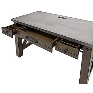 Martin Furniture IMJA384 54” Writing Desk, Brown