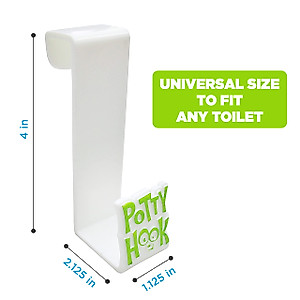 Ginsey Idea Factory Potty Hook/Storage Hook - Potty Training Storage, White (00577)