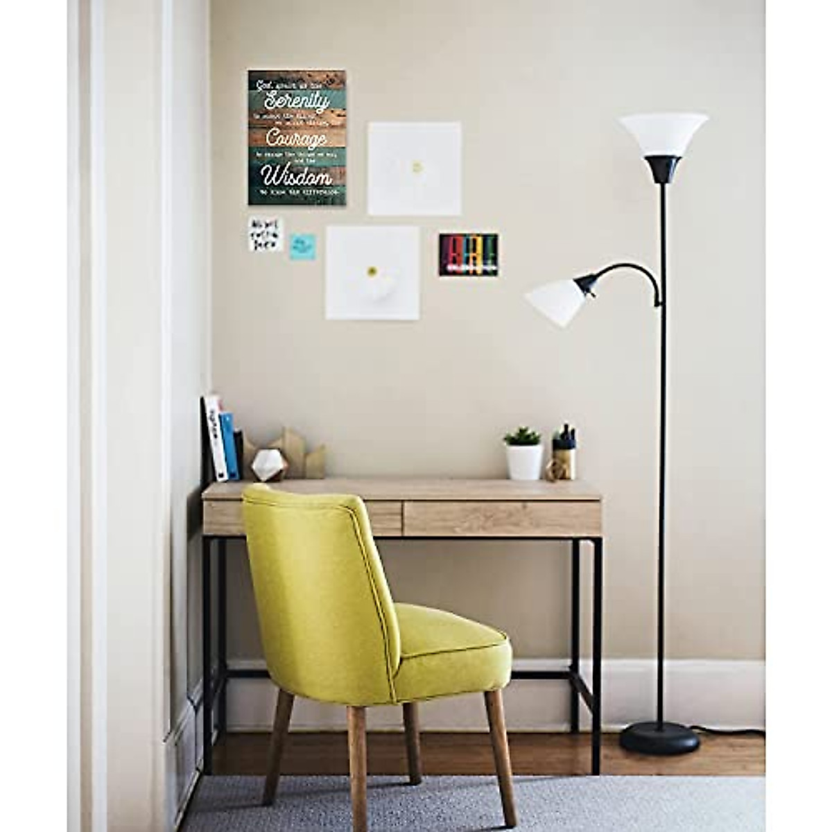 Rustic Serenity Prayer Wall Decor - Real Wood Serenity Prayer Sign - 12"x17" - Charming Farmhouse Serenity Sign Decor - Pallet Serenity Prayer Wall Art