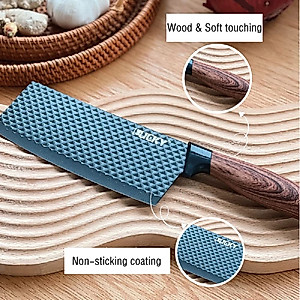 Knife Set, 6-Piece Black Professional Kitchen Knife Set for Chef, Super Sharp Knife Set with Universal Knife Block, Anti-Rust Stainless Steel Kitchen Knife Block Set, Ergonomical Design (Black)