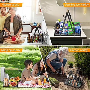 JBBTOOL Grill Caddy, BBQ Caddy for Outdoor Grill, Camping Caddy for Plate Cutlery, Picnic Condiment Caddy, Outdoor Kitchen Barbecue Accessories, RV Patio Tailgate Essentials, Grilling Gifts for Men