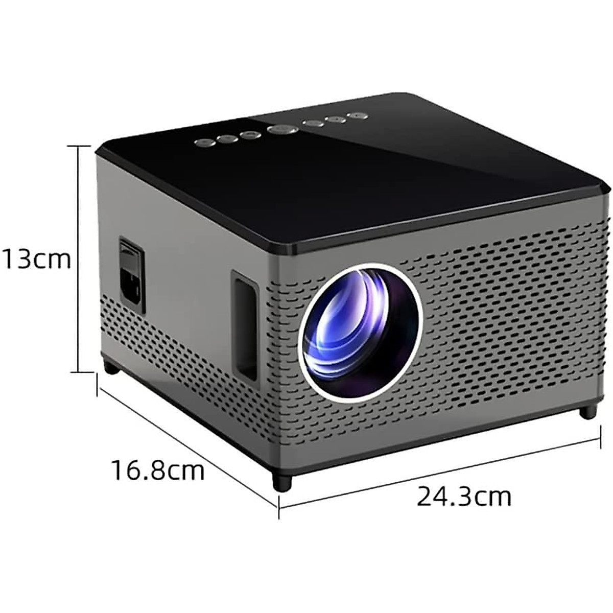 Feilx Mini Projector 2022 Upgraded Portable Video-Projector,Full HD 1080P LED Projector for Home Theater 7200 Lumens WiFi Mirroring USB Speakers