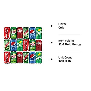 18 Pack BGM Assortment of Soda Refrigerator Restock Kit (Pack of 18)