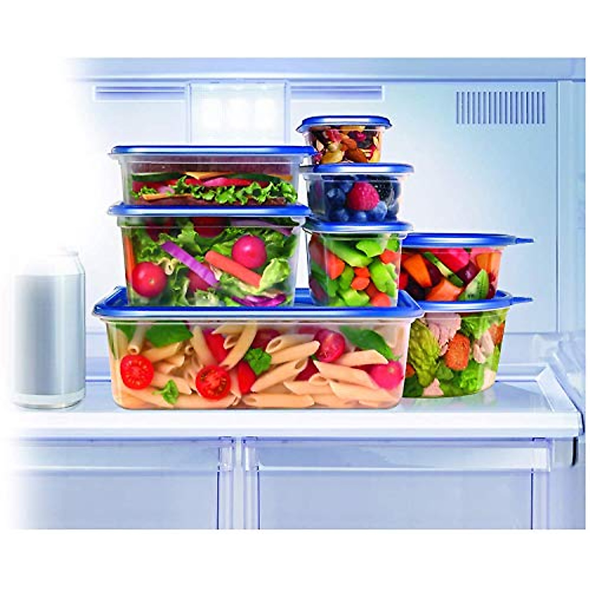 Ziploc 26 Pack To Go Disposable Rectangular Food Containers, 1.18L, Small