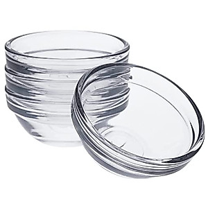Greenbrier Mini Glass Pinch Prep Bowls Set of 4