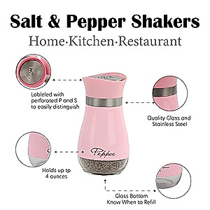 Servette Home Basic Salt & Pepper Shakers - Pink