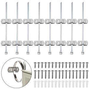 ManLee Metal Furniture Straps for Baby Proofing Anti Tip Furniture Kit Strap Furniture to Wall Cabinet Wall Anchors Adjustable Wall Straps Protect Toddler and Pet from Falling Furniture