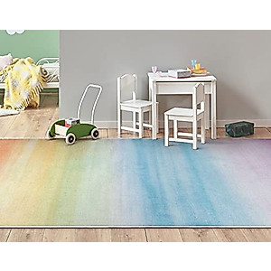 Well Woven Kids Rugs Sunrise 5' x 7' Multi Color Modern Printed Machine Washable Area Rug