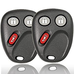 Keyless Entry Car Key Fob LHJ011 Compatible with 2003-2007 Chevy Silverado Tahoe Avalanche Equinox SSR Suburban | GMC Sierra Yukon| Hummer H2| Cadillac Escalade (2 Pack)