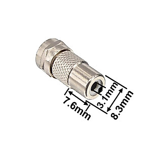 CHILDMORY AC Adapter Power Supply with F Plug Female Adapter F Type Male Coax to RCA Female Jack RF Video TV Connector for Atari 2600 System Console US Plug