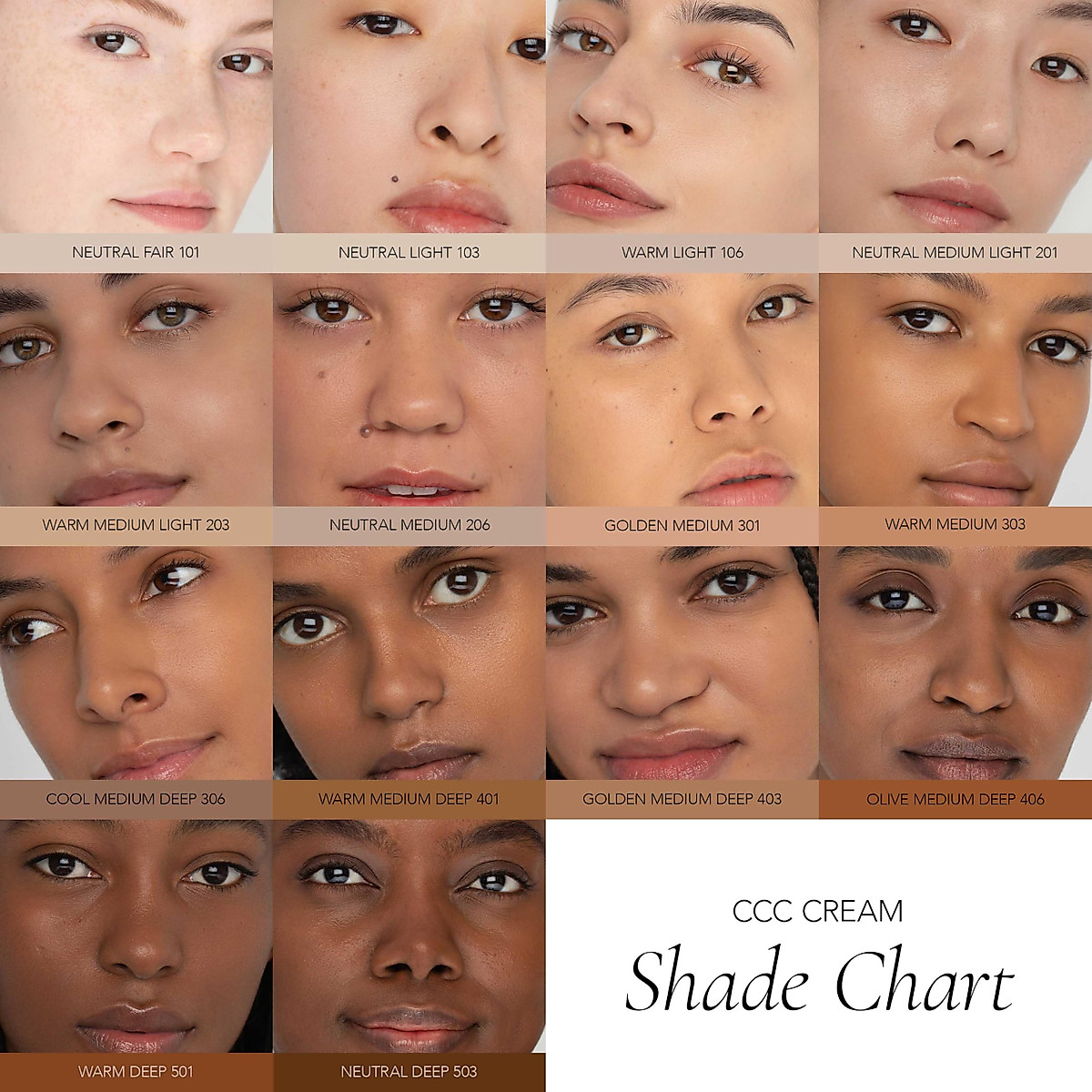 CLE Cosmetics CCC Cream (Warm Medium Light 203 / SPF 50) - Color Correcting CC Cream with Sunscreen - Lightweight, Hydrating, Light to Medium Coverage Foundation - BB & CC Cream Hybrid - 1 fl oz