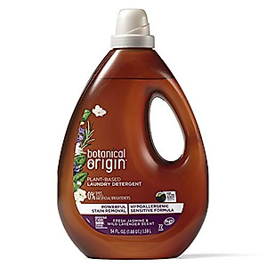 Botanical Origin Plant-based Laundry Detergent Free from Dyes and Brighteners, Lavender, 54 Fl Oz