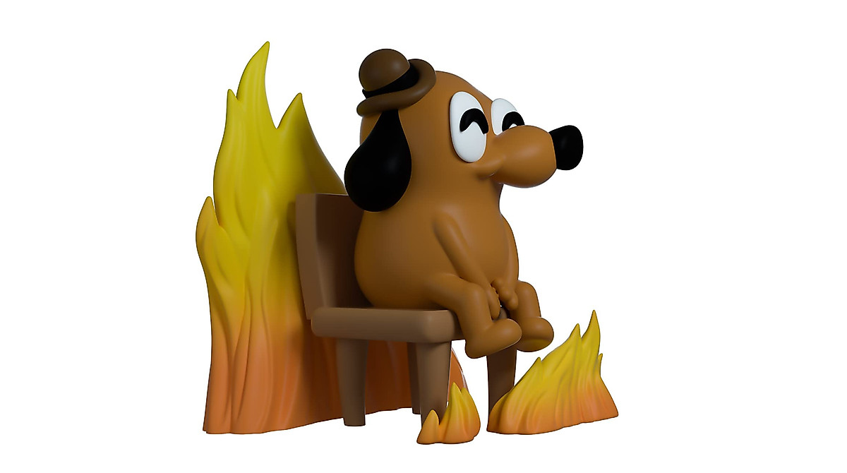 Youtooz This is Fine Dog Vinyl Figure - Meme Collection