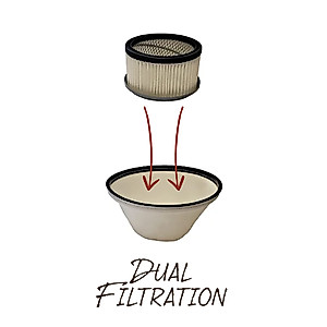 Pellethead Ash Vault Pro 5-Gallon 10-Amp Power Ash Vacuum with Hose Accessories and Heat-Resistant HEPA Filters