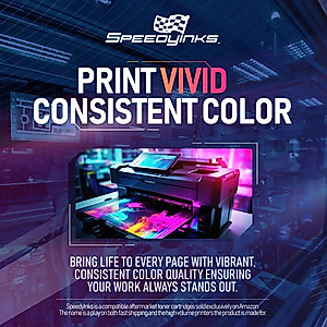 Speedy Inks Compatible Toner Cartridge Replacement for Ricoh SP C250 407539 (Black, 4-Pack) Compatible with The following Ricoh Printer Model SP C250DN