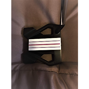 Sticker for golf putter, 3 lines alignment (triple track) (Red and Blue, 2 pack)