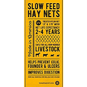 Texas Haynet Livestock Round Bale Hay Net