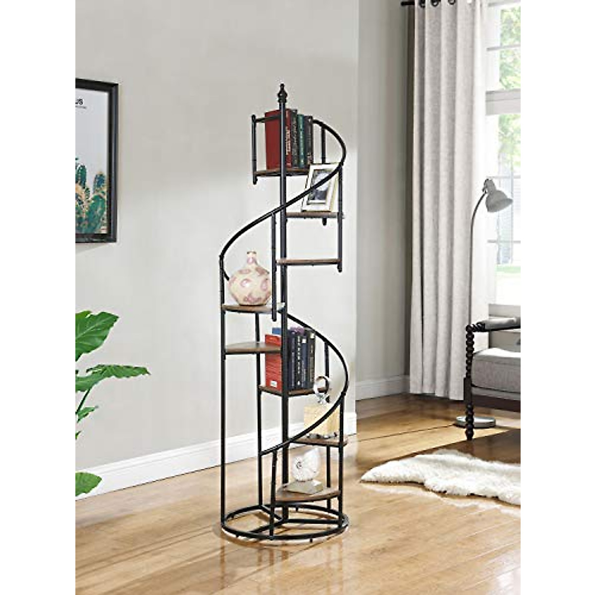 Coaster Furniture Bookcase Rustic Brown and Black 805675