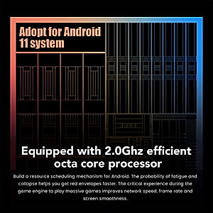 UPQRSG 10.1 Inch Tablet, 6G RAM 128G ROM Octa Cores Processor, 2.4G 5G WiFi Front 5MP Rear 8MP Camera with 8000Mah, Support 4G Network Calls Tablet PC, 100‑240V(Blue)