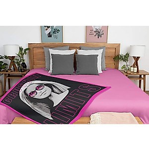 INTIMO Barbie Crushin' Limits Super Soft and Cuddly Plush Fleece Throw Blanket 50" x 60" (127cm x152cm)