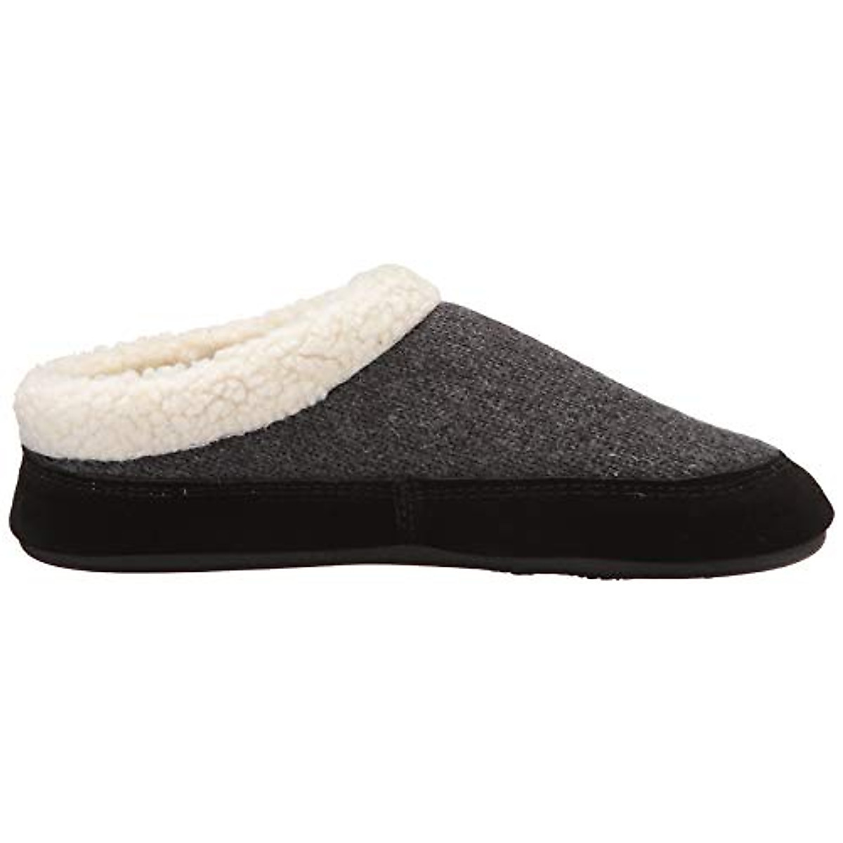 Acorn Women's Mule Ragg Slipper, Dark Charcoal Heather, Large Standard US Width US