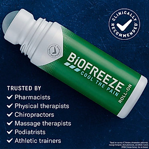 Biofreeze Menthol Pain Relieving Foam 3 FL OZ Roll-On Pain-Relieving Gel 3 FL OZ