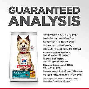 Hill's Science Diet Dry Dog Food, Adult, Healthy Mobility Small Bites, Chicken Meal, Brown Rice & Barley Recipe, 15.5 lb. Bag
