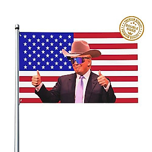 Cowboy America 2024 Flag 3x5 FT Home Outdoor Garden Yard Decoration Banner with 2 Brass Grommets