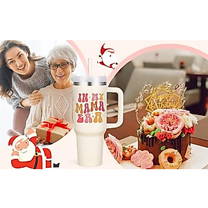 Gusgopo Mother's Day Gifts, 40 Oz In My Mama Era Tumbler Set, Mom Cup for Women Her, Birthday Christmas Gifts for Mom