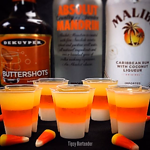 50 EZ-Squeeze Jello Shot Cups With Lids - 2 oz Max Capacity-New and Improved Design 2019 - Jello Shot Cups With Lids Stack-able - Easy To Squeeze -Fun For All Occasions