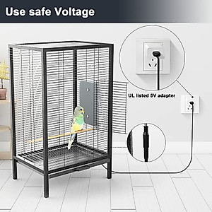 Fenocran Indoor Bird Heater Pad, USB Bird Warmer Heater, Bird Heater for Parakeets 4.5" X 7"