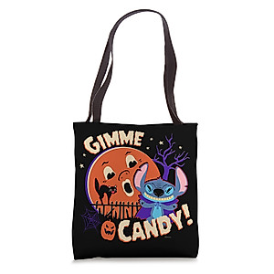 Disney Stitch Gimme Candy Spooky Halloween Tote Bag