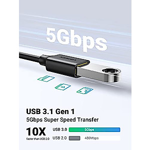 UGREEN USB C to USB 3.1 Adapter,USB C Female to USB Male Adapter,Type C Adapter OTG Cable Compatible with MacBook Pro 2022, MacBook Air/Mini,iPad Mini/Pro 2022, Samsung Galaxy S22 Google Pixel