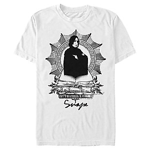 Harry Potter Men's Snape Dark Arts T-Shirt, White, 3X-Large