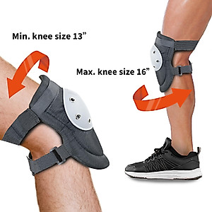 TILER Knee Pads for Work, Anti-Slip Collision Avoidance Kneepads for Men and Women with Comfortable Gel Cushion, Double Straps and Adjustable Clips for Construction, Gardening, Flooring 8129B-1