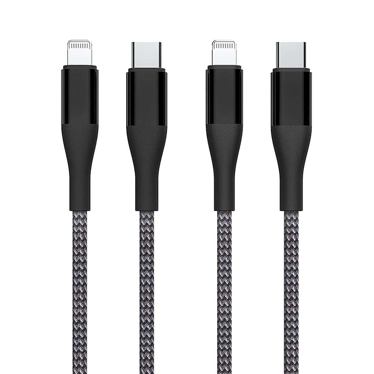 ANDNOVA USB C to Lightning/USB c Cable 10 Ft, Type-C to iPhone PD Fast Charging Cable Compatible with iPhone 13/13 Mini 12 Pro Max/12/11 Pro/X/XR/XS Max / 8/8 Plus