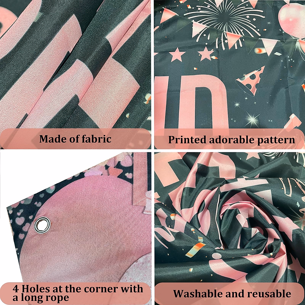 Retirement Party Decorations Women, Rose Gold Black Happy Retirement Decorations Female, Happy Retirement Banner, Retired Backdrop, Balloons, Pompom, Hanging Swirl, Retirement Card, Cake Topper 54pcs