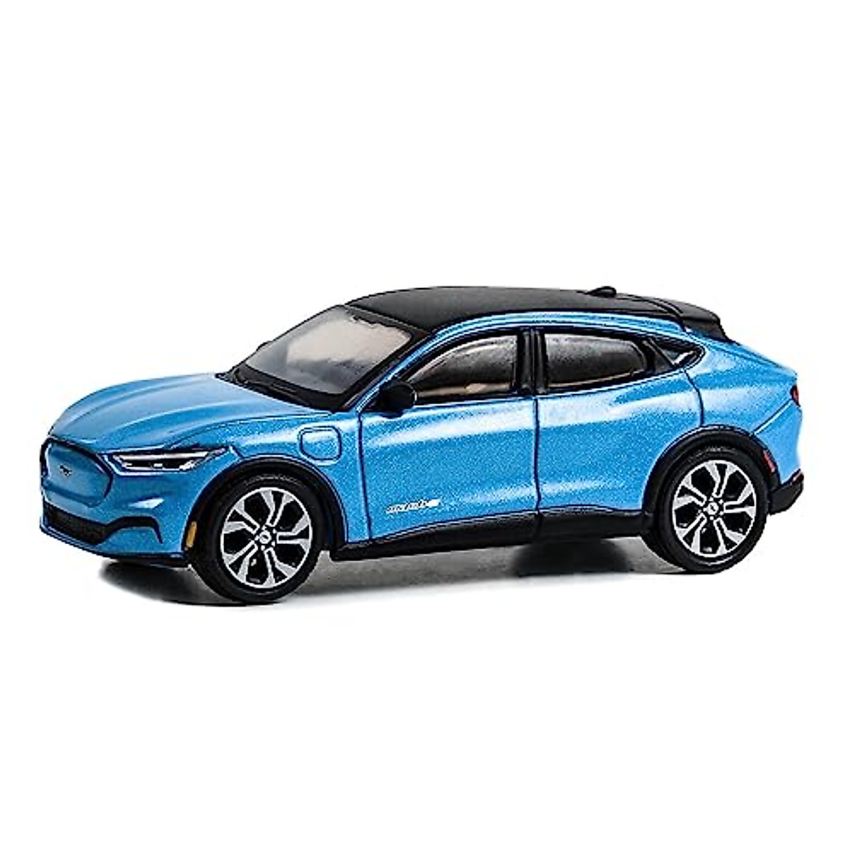 2022 Mach-E Grabber Blue Metallic with Black Top Showroom Floor Series 3 1/64 Diecast Model Car by Greenlight 68030A