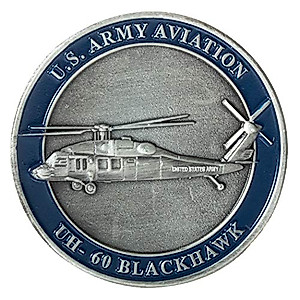 United States Army Aviation UH-60 Black Hawk Helicopter Challenge Coin