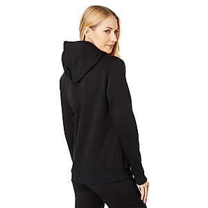 PUMA Womens Essentials Logo Fleece Hoodie (Available In Plus Sizes) Sweatshirt, Cotton Black, Small Plus