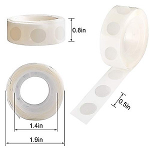 1000pcs Glue Point Clear Balloon Glue Removable Adhesive Dots Double Sided Dots of Glue Tape for Balloons Party or Wedding Decoration…