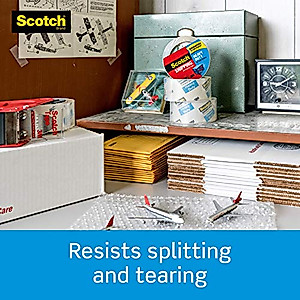 Scotch Heavy Duty Shipping Packaging Tape, 1.88" x 38.2 yd, 3" Core, Clear, Great for Packing, Shipping & Moving, 3 Rolls (3850S-3)
