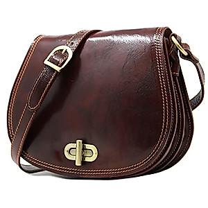 Floto Firenze Women's Saddle Bag Crossbody Shoulder Bag Handbag
