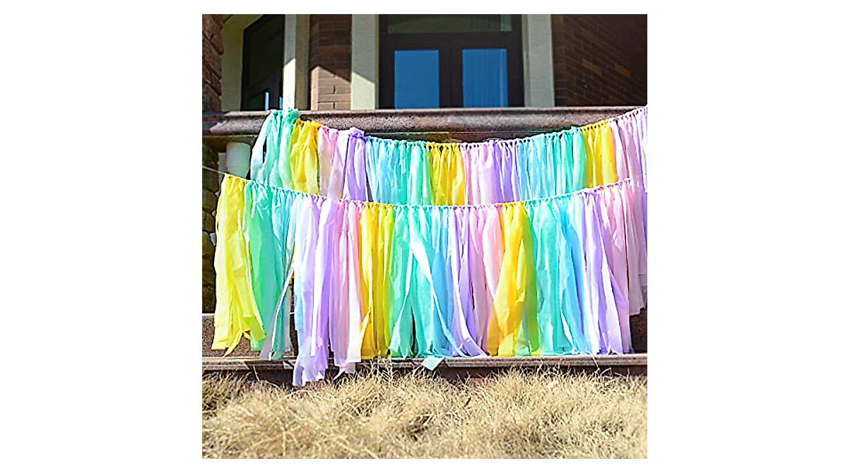 Melody Fantasy Ice Cream Party Streamers - 200pcs Backdrop